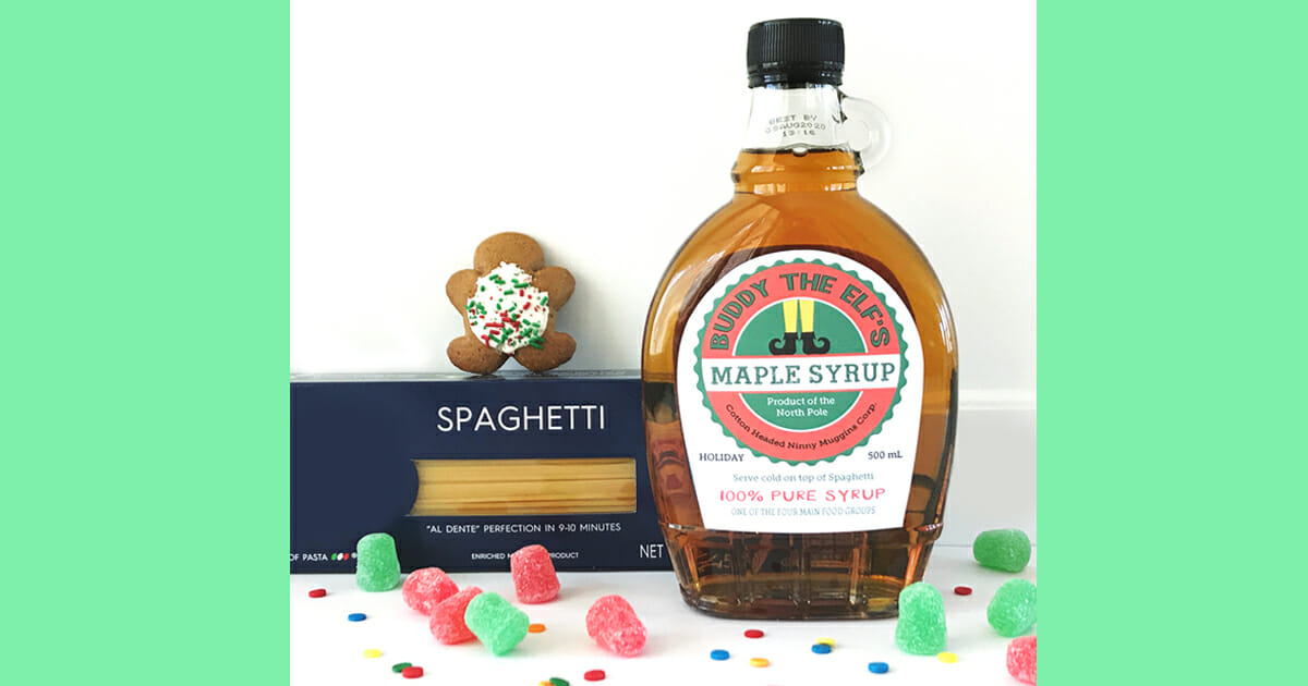 Buddy the Elf Syrup Label - Free Printable - Crafting Cheerfully