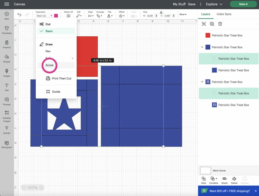 Patriotic Star Boxes - Free SVG Cut File! - Crafting Cheerfully