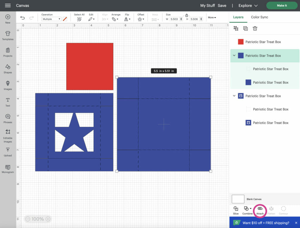 Patriotic Star Boxes - Free SVG Cut File! - Crafting Cheerfully