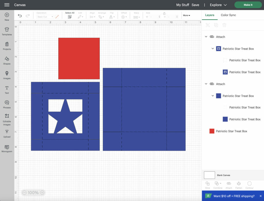 Patriotic Star Boxes - Free SVG Cut File! - Crafting Cheerfully