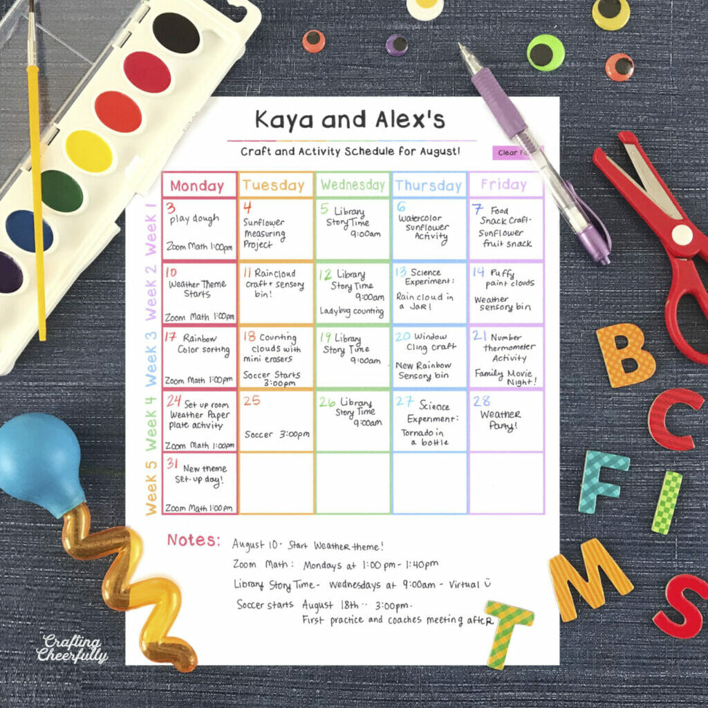 Fun Printable Kids' Menus - Crafting Cheerfully