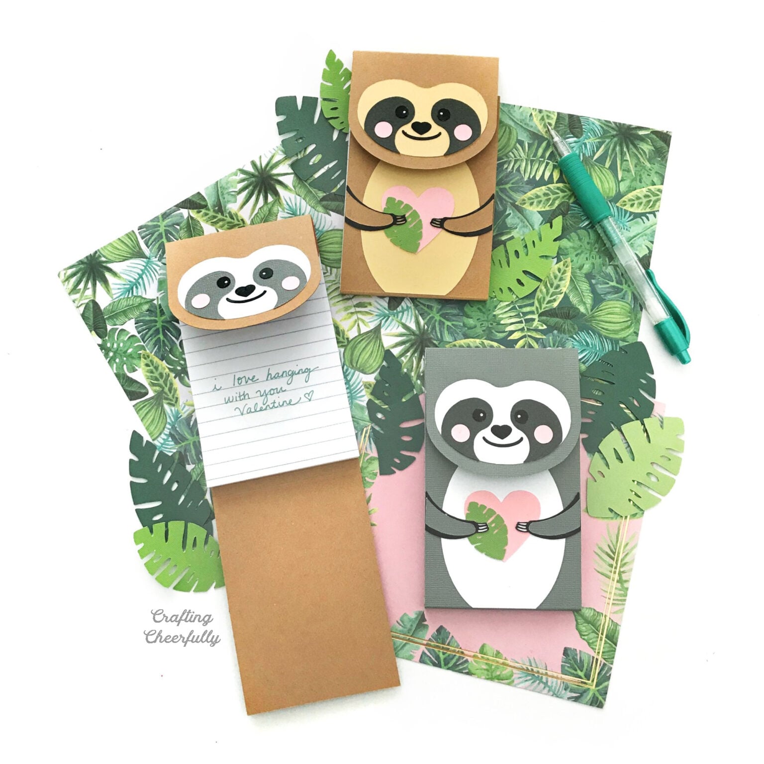 DIY Sloth Notepads - Crafting Cheerfully