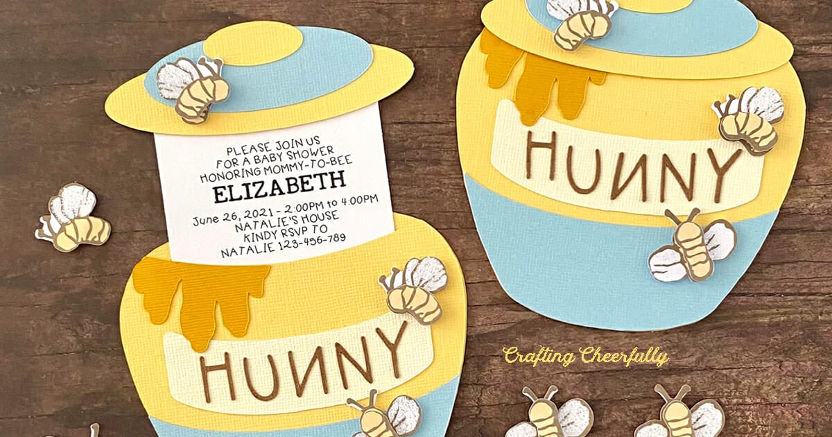 DIY Honey Pot Slider Card and Party Invitation - Crafting Cheerfully