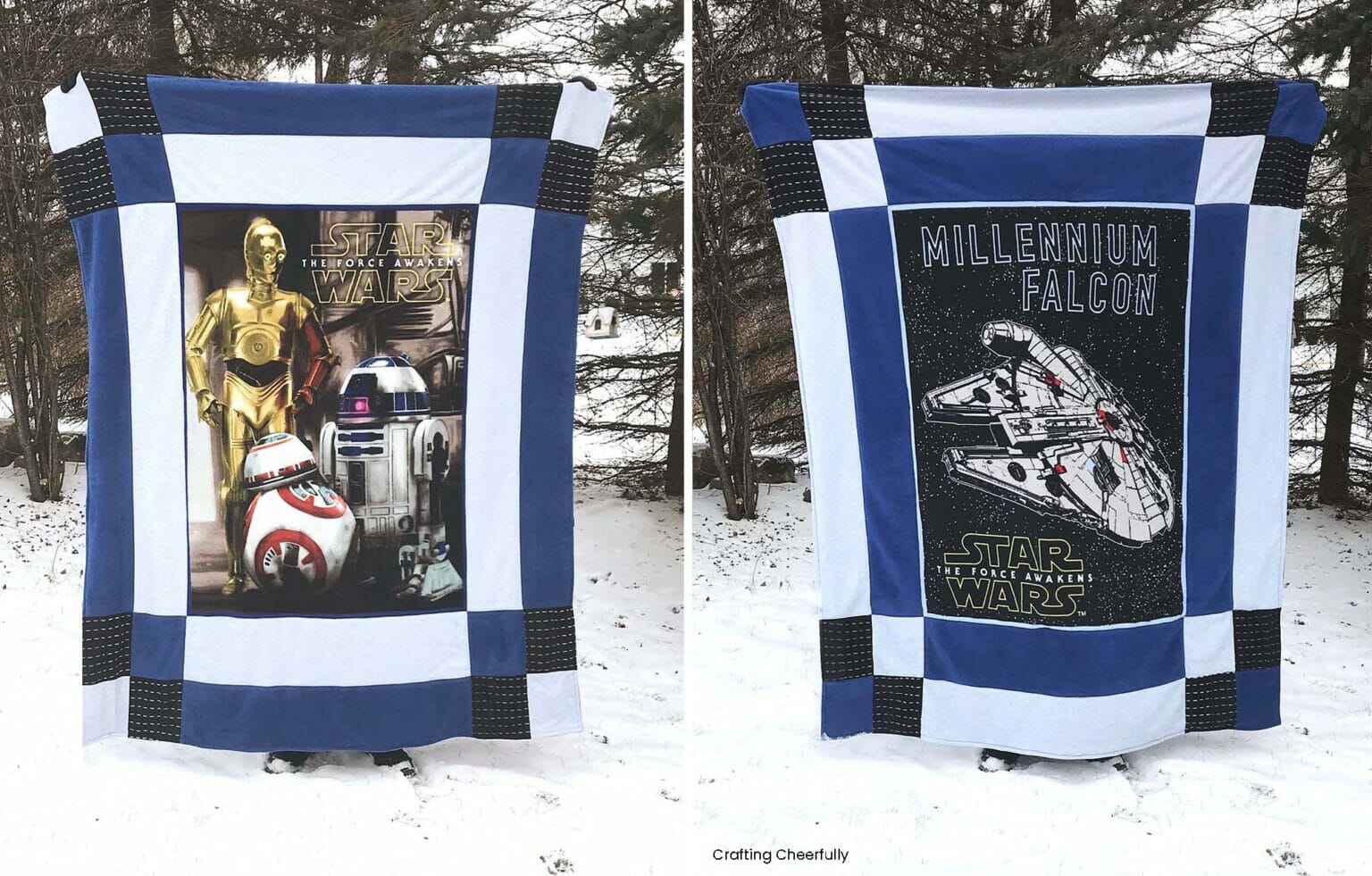 DIY Reversible Fleece Quilt Pattern - Crafting Cheerfully