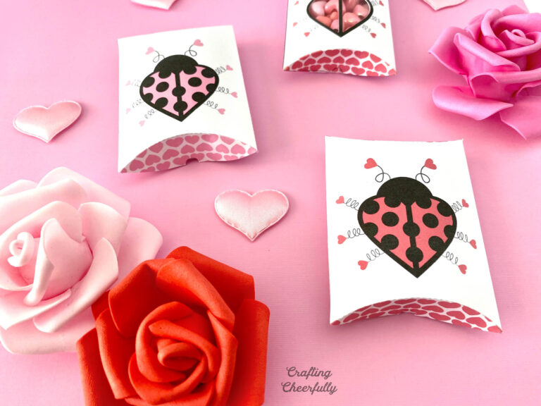 Love Bug Pillow Boxes - Valentine's Day Printables - Crafting Cheerfully