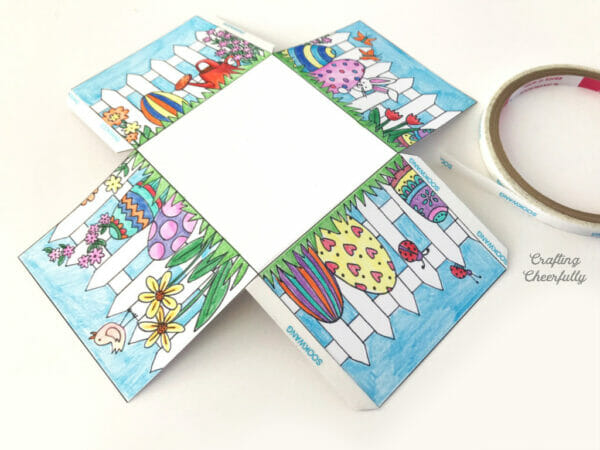 Color-Your-Own Easter Basket - Free Printable - Crafting Cheerfully