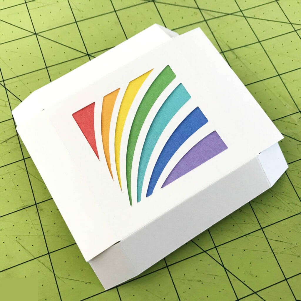 DIY Rainbow Treat Boxes - Crafting Cheerfully