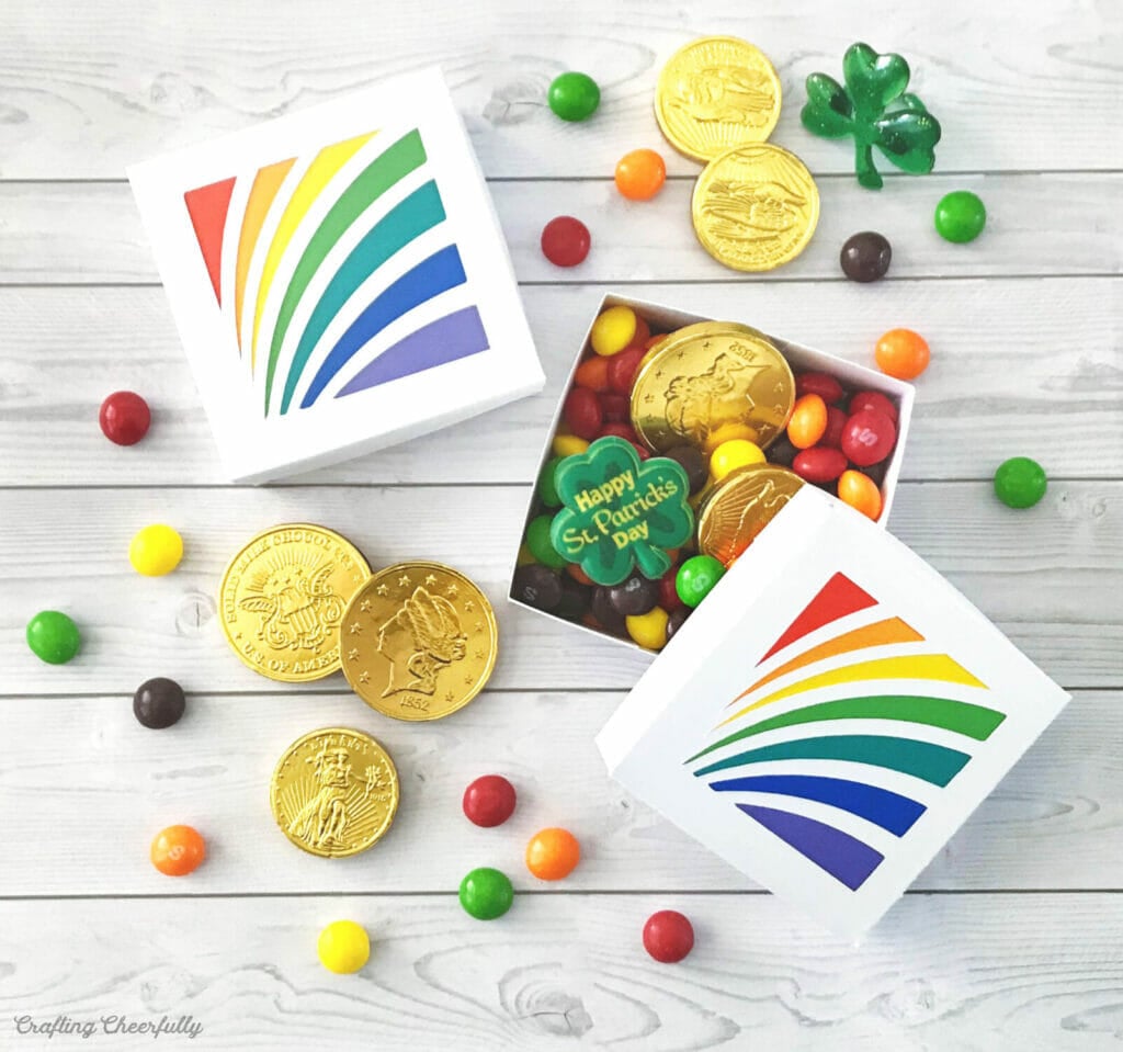 DIY Rainbow Treat Boxes - Crafting Cheerfully