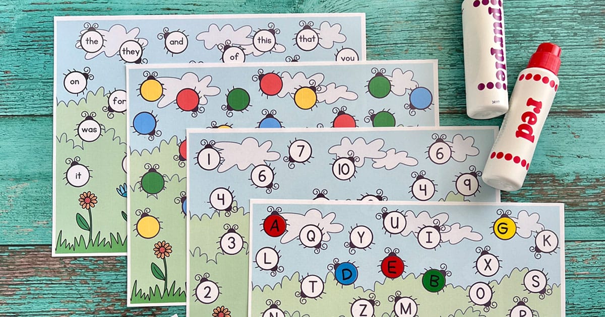 Garden Dot Activity Pages - Crafting Cheerfully