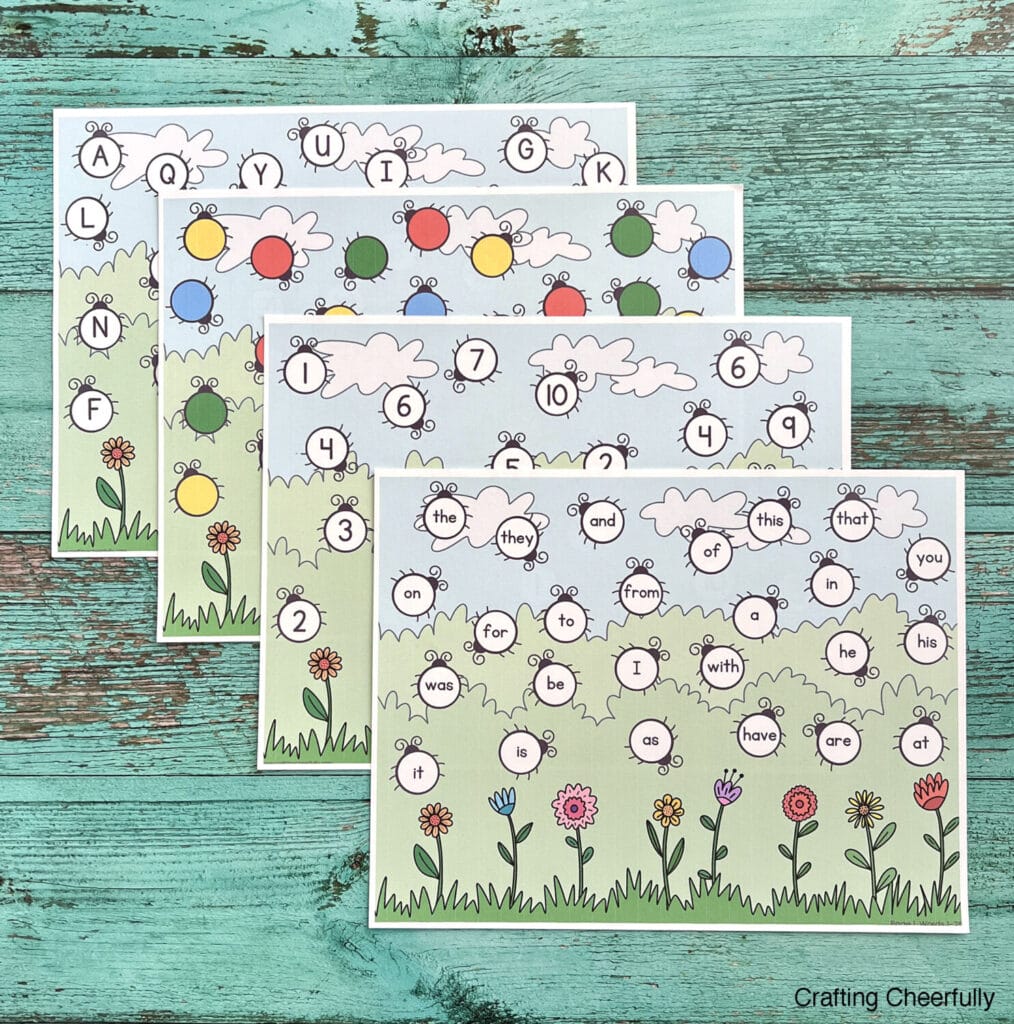 Garden Dot Activity Pages - Crafting Cheerfully