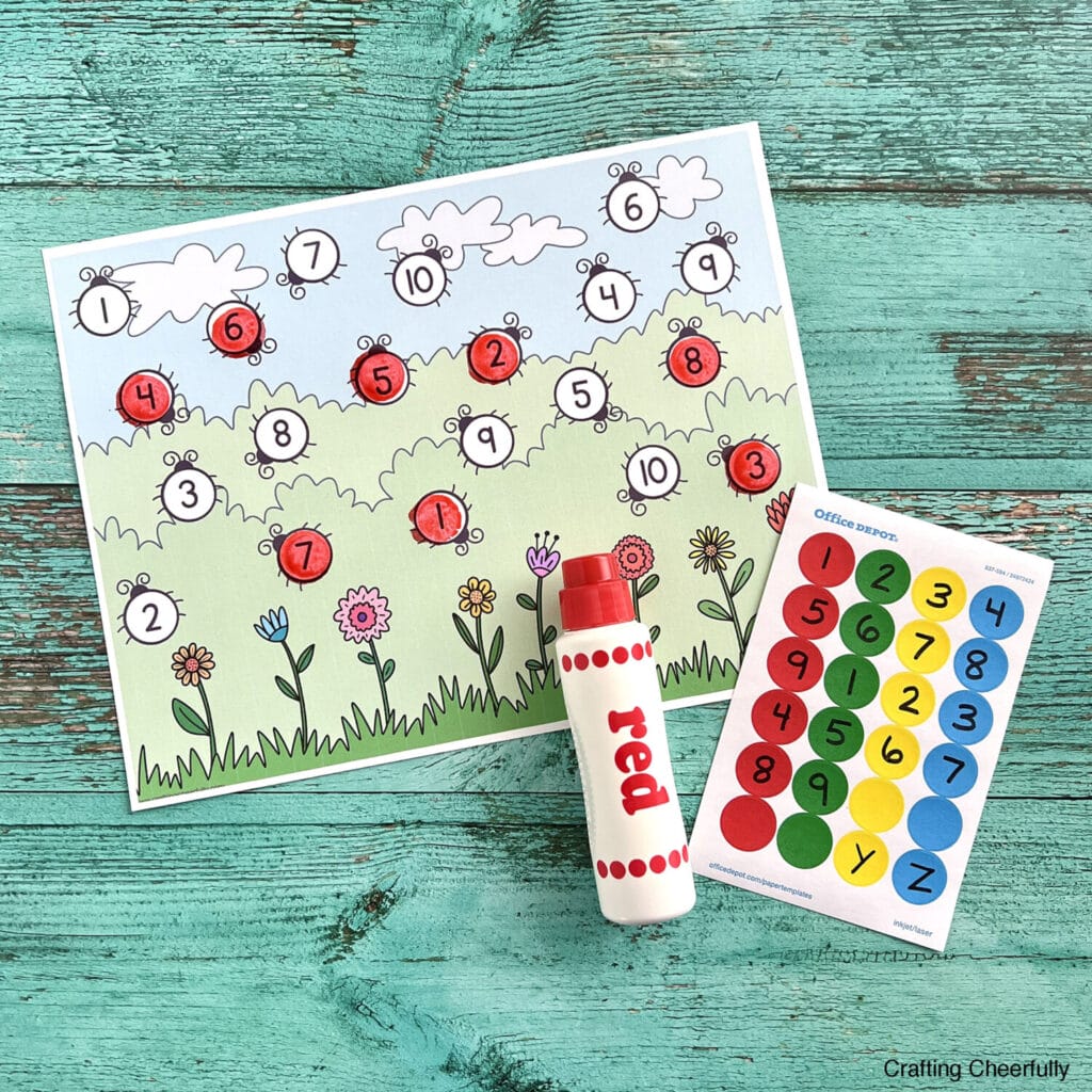 Garden Dot Activity Pages - Crafting Cheerfully