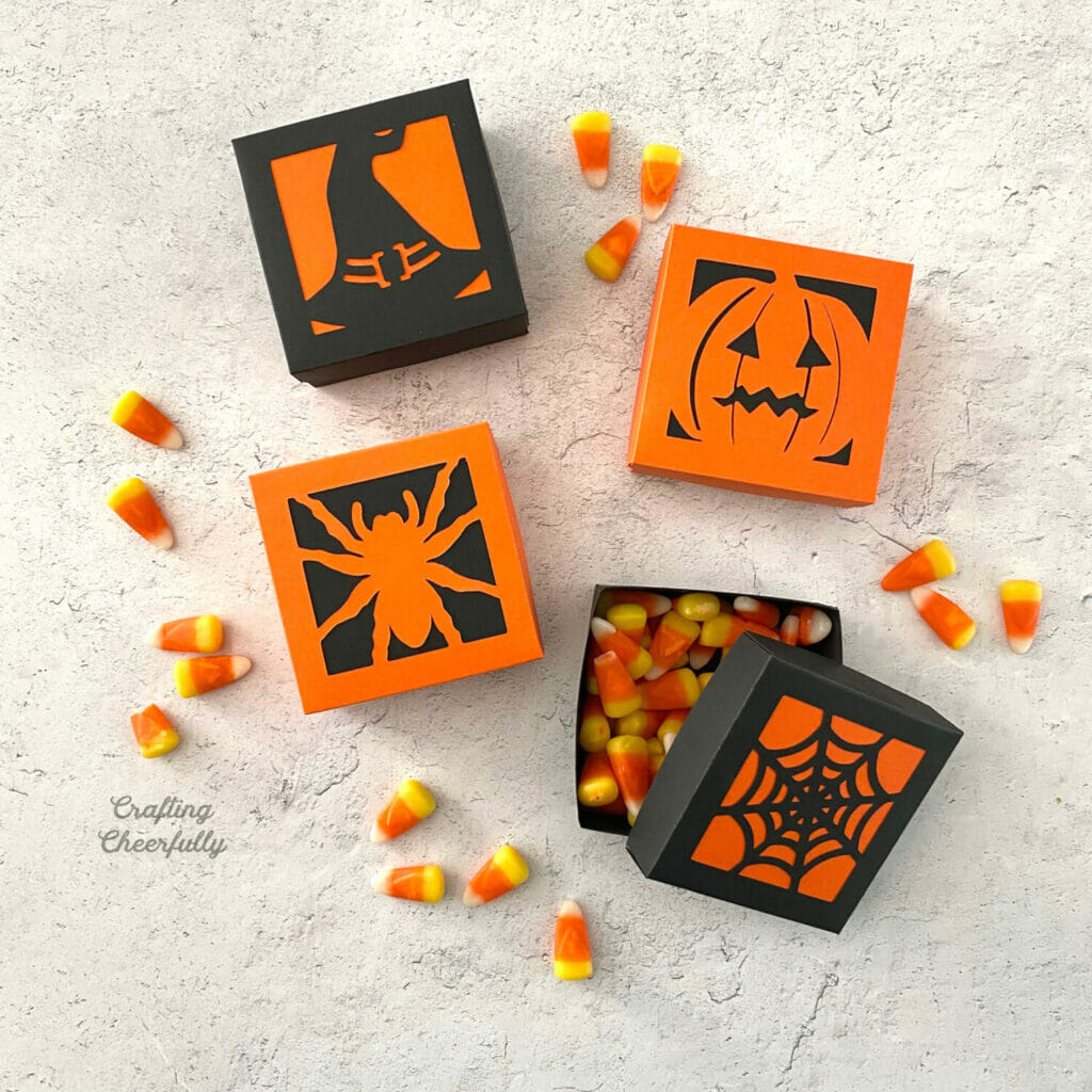DIY Halloween Treat Boxes - Crafting Cheerfully