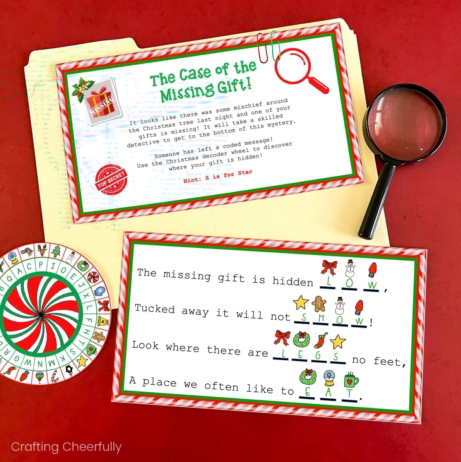 Christmas Detective Activity - Decoder Wheel Printables - Crafting ...