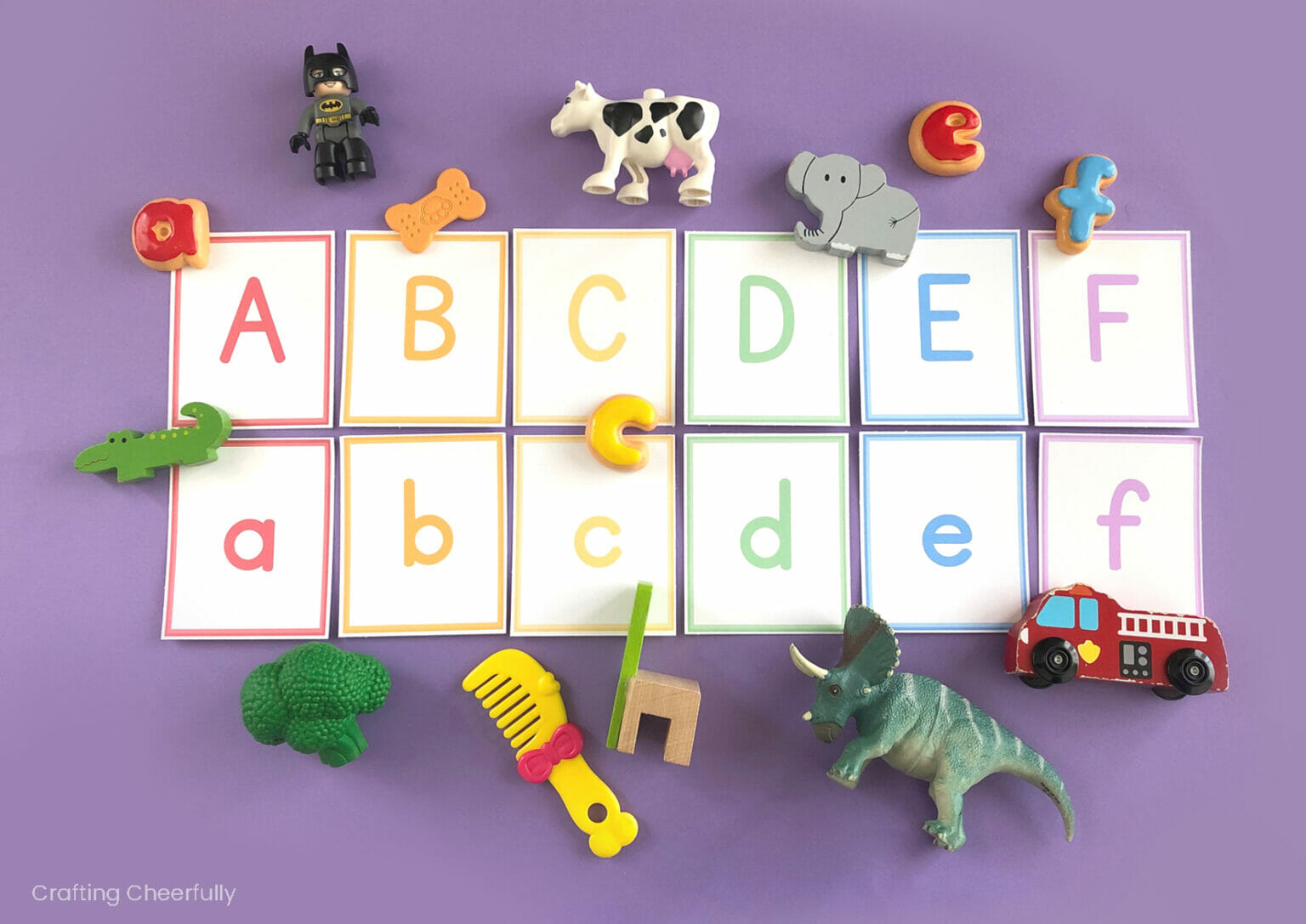 Free Printable Alphabet Flashcards - Crafting Cheerfully