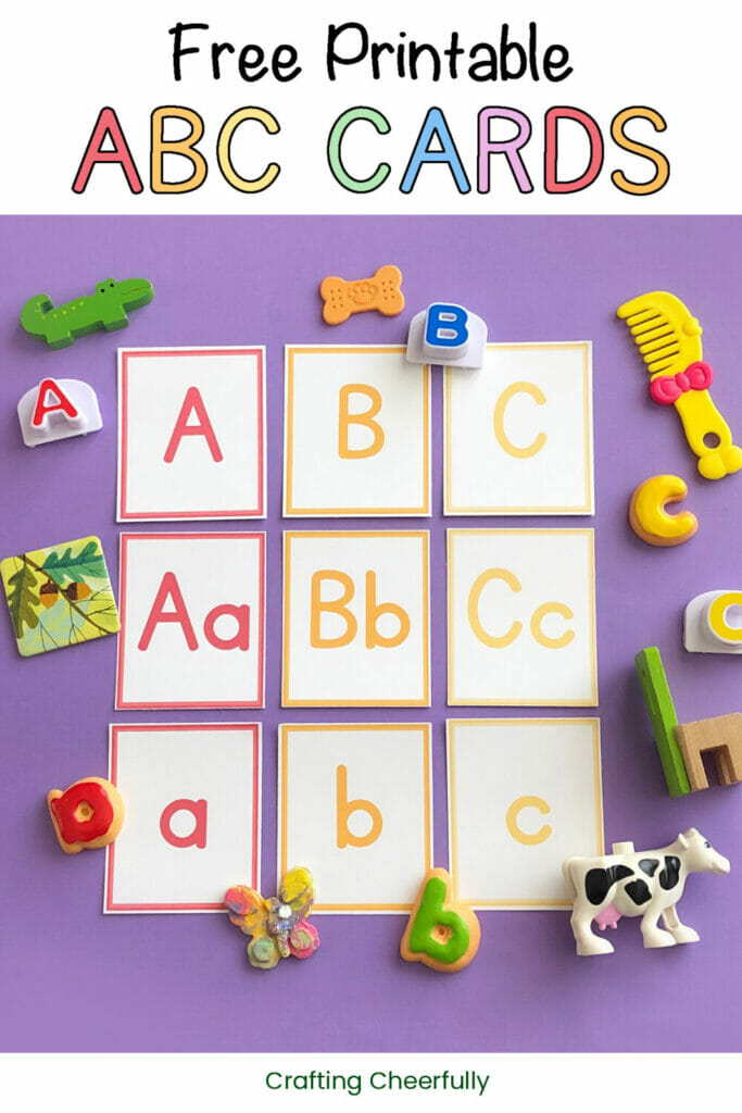 Free Printable Alphabet Flashcards - Crafting Cheerfully