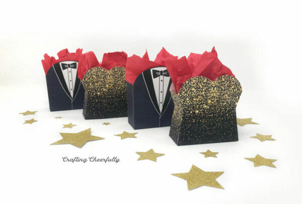 DIY Glam Red Carpet Treat Boxes - Crafting Cheerfully