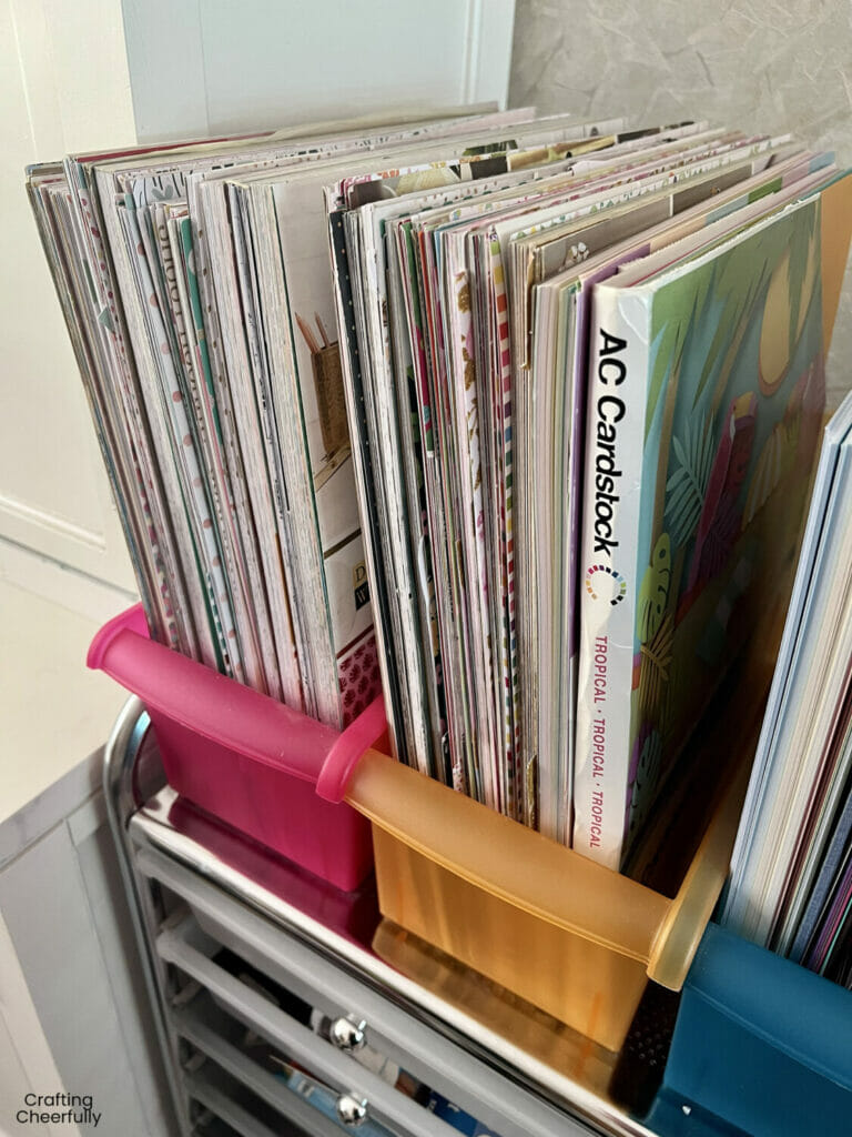 How to Organize Your Scrapbook Paper - Crafting Cheerfully