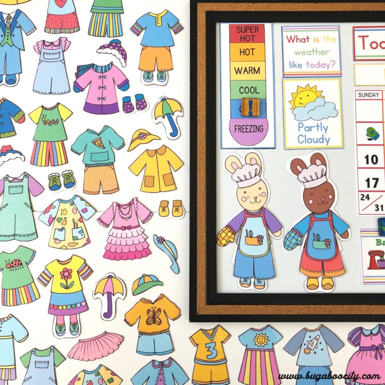 Free Printable Bunny Paper Dolls - Crafting Cheerfully