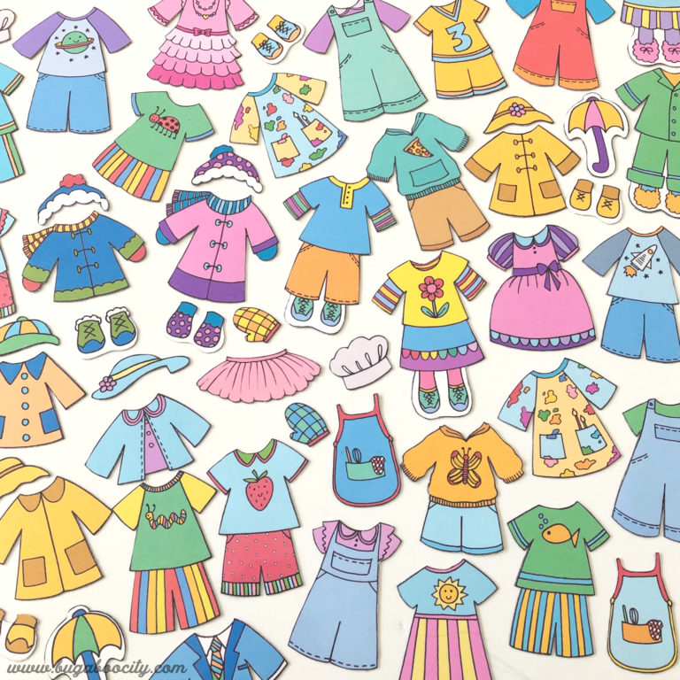 Free Printable Bunny Paper Dolls - Crafting Cheerfully