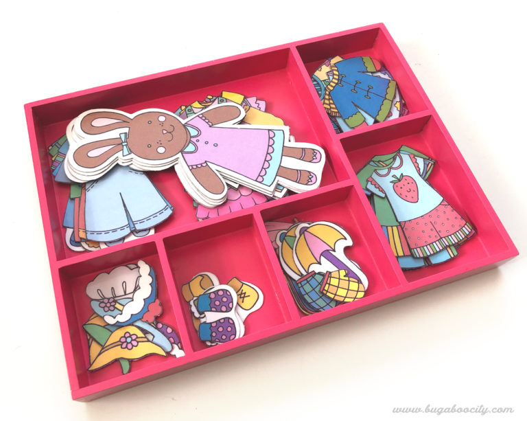 Free Printable Bunny Paper Dolls - Crafting Cheerfully