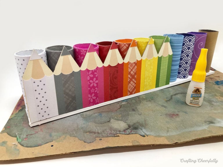 Colorful DIY Pencil Holder - Crafting Cheerfully