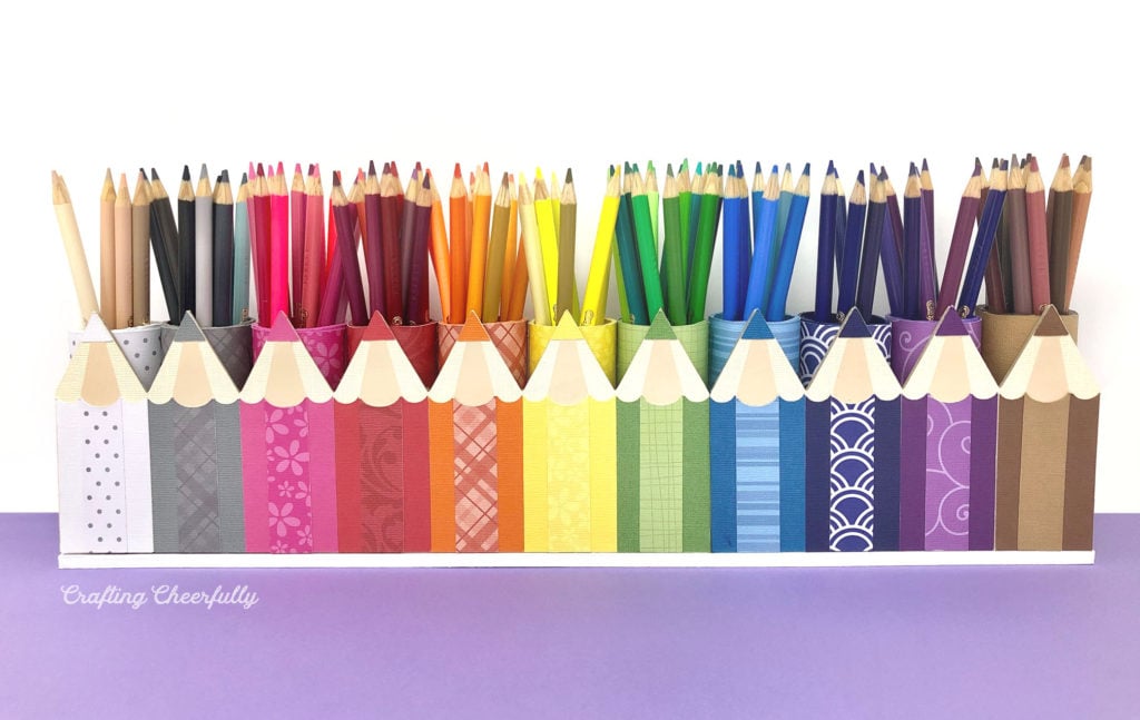 Colorful DIY Pencil Holder - Crafting Cheerfully