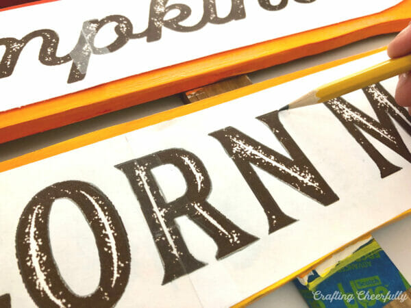 DIY Autumn Ombré Sign - Crafting Cheerfully