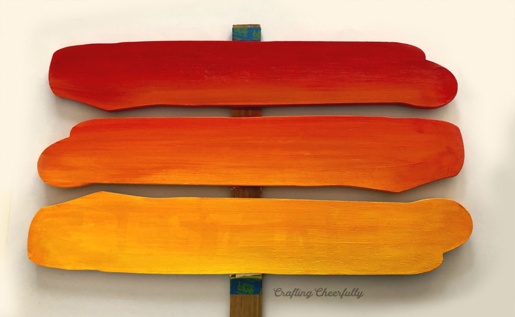 DIY Autumn Ombré Sign - Crafting Cheerfully