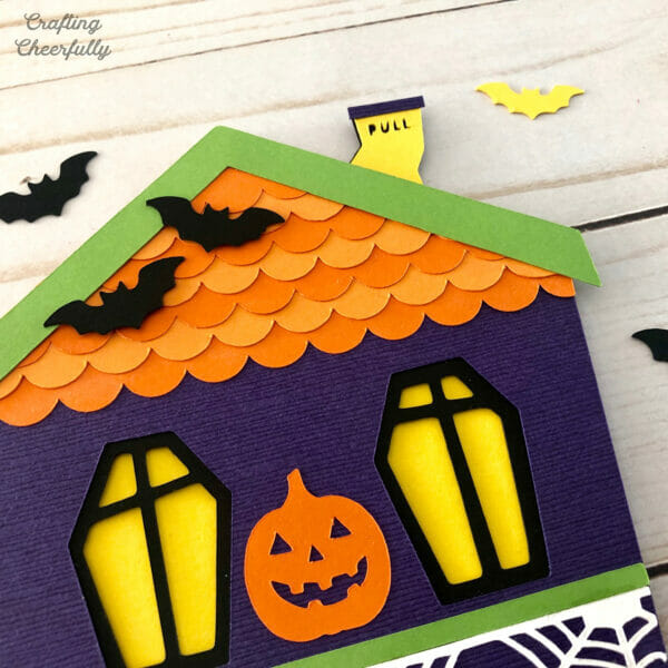 DIY Haunted House Slider Card - Crafting Cheerfully