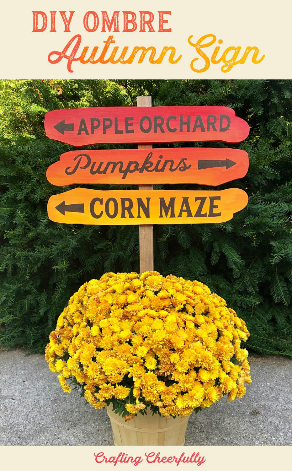 DIY Autumn Ombre Sign - Using the Pencil Transfer Method - Crafting ...