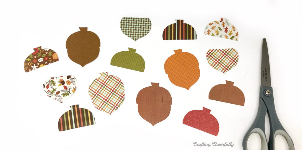 DIY Autumn Acorn Gift Tags - Free Templates - Crafting Cheerfully