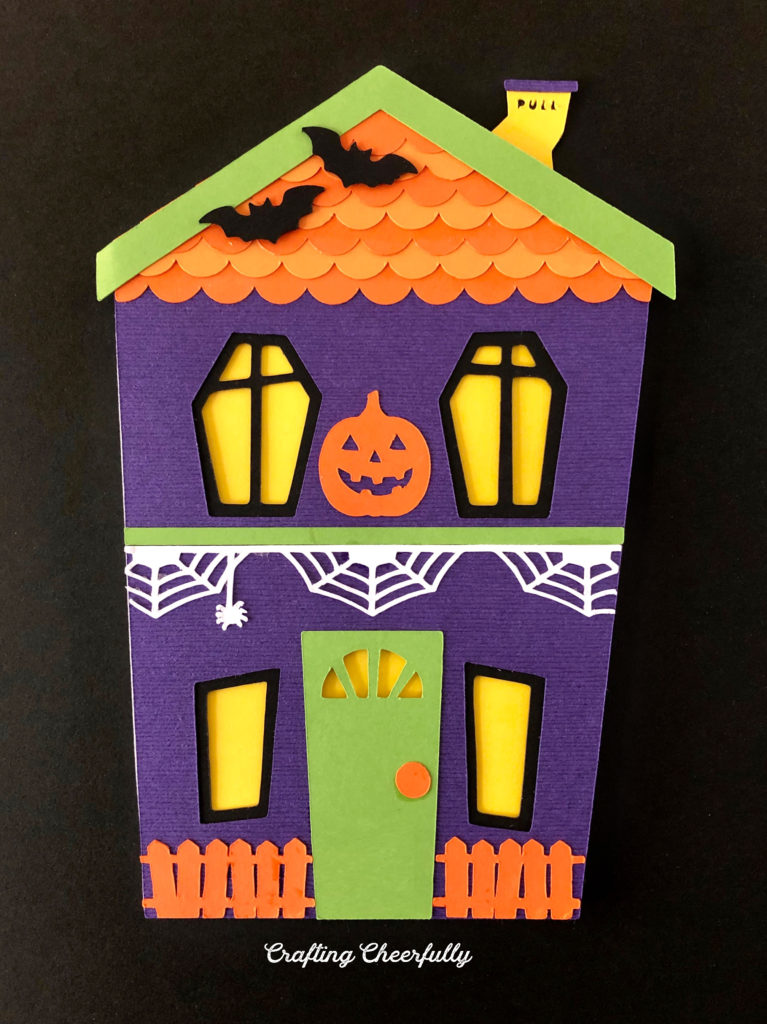 DIY Haunted House Slider Card - Crafting Cheerfully