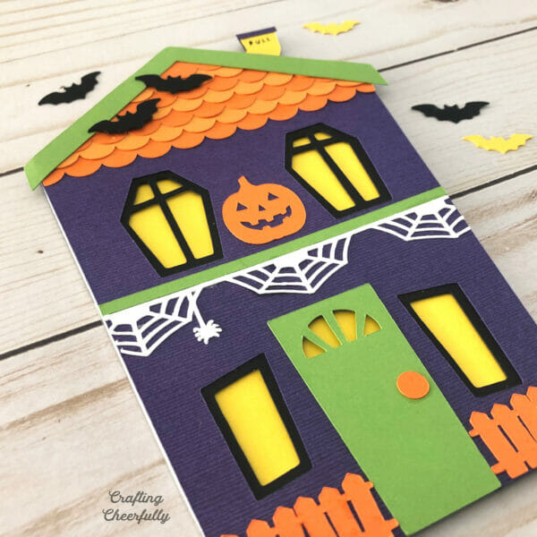DIY Haunted House Slider Card - Crafting Cheerfully