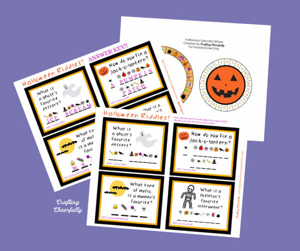 Halloween Decoder Wheel - Free Printable - Crafting Cheerfully
