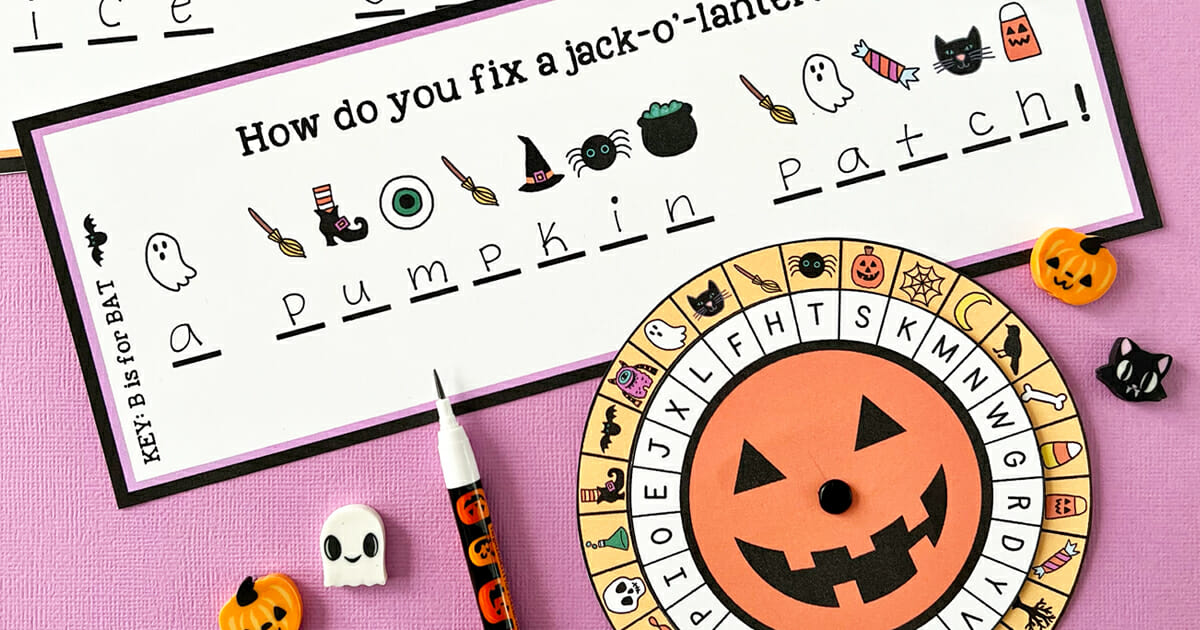 Halloween Decoder Wheel - Free Printable - Crafting Cheerfully