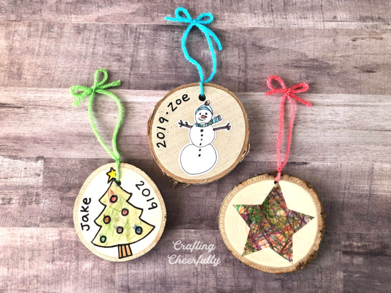 DIY Children's Art Keepsake Ornament - Crafting Cheerfully