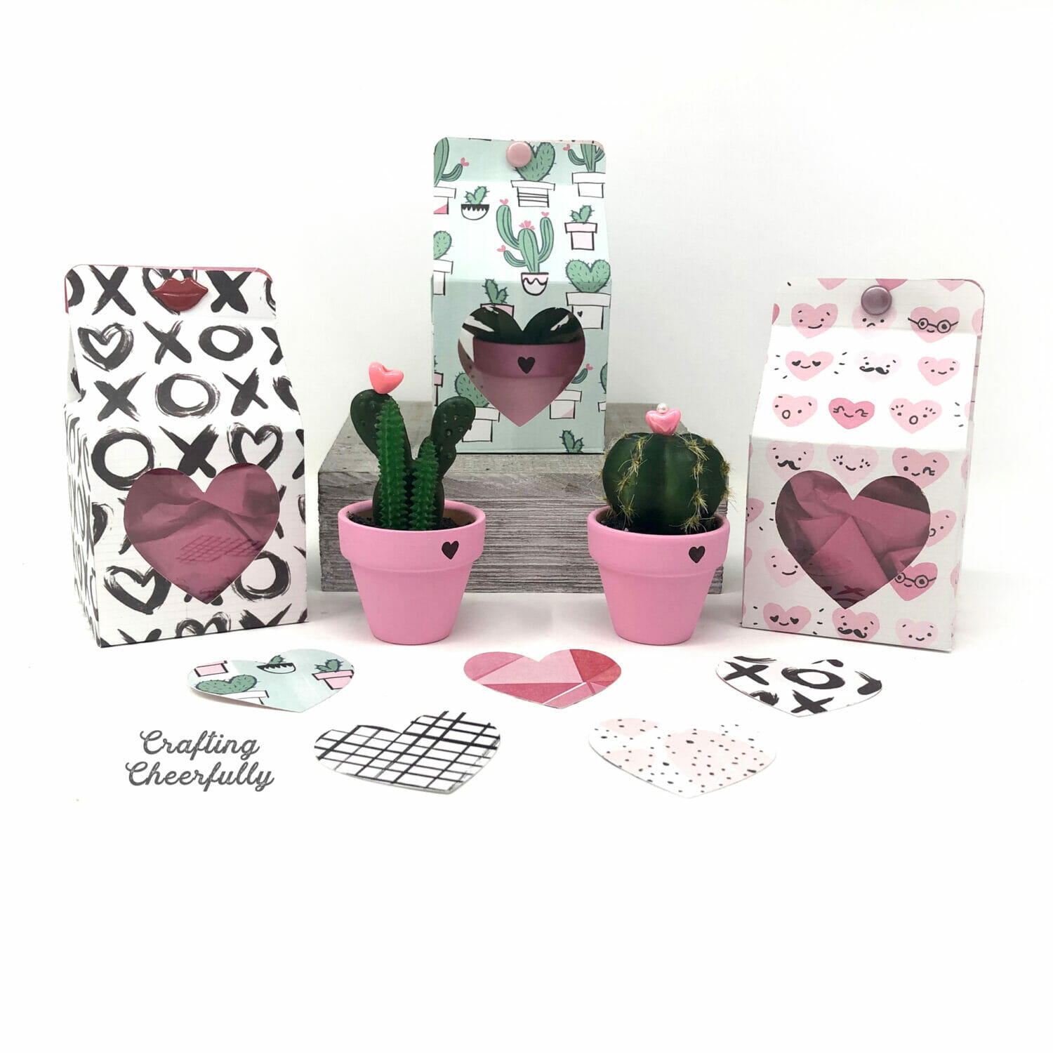 DIY Valentine's Day Gift Boxes - with Cute Cactus Gifts! - Crafting ...