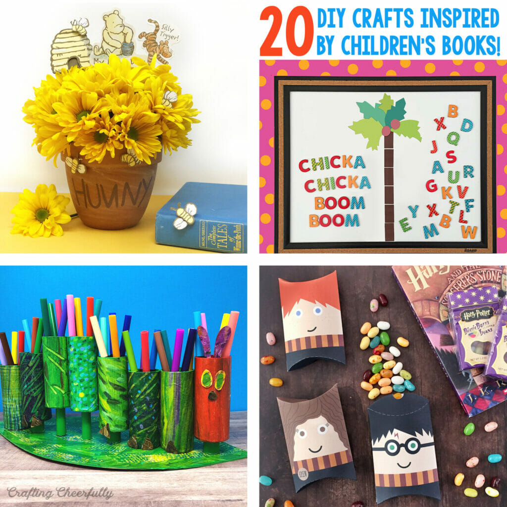 20 DIY Book-Themed Crafts - Crafting Cheerfully