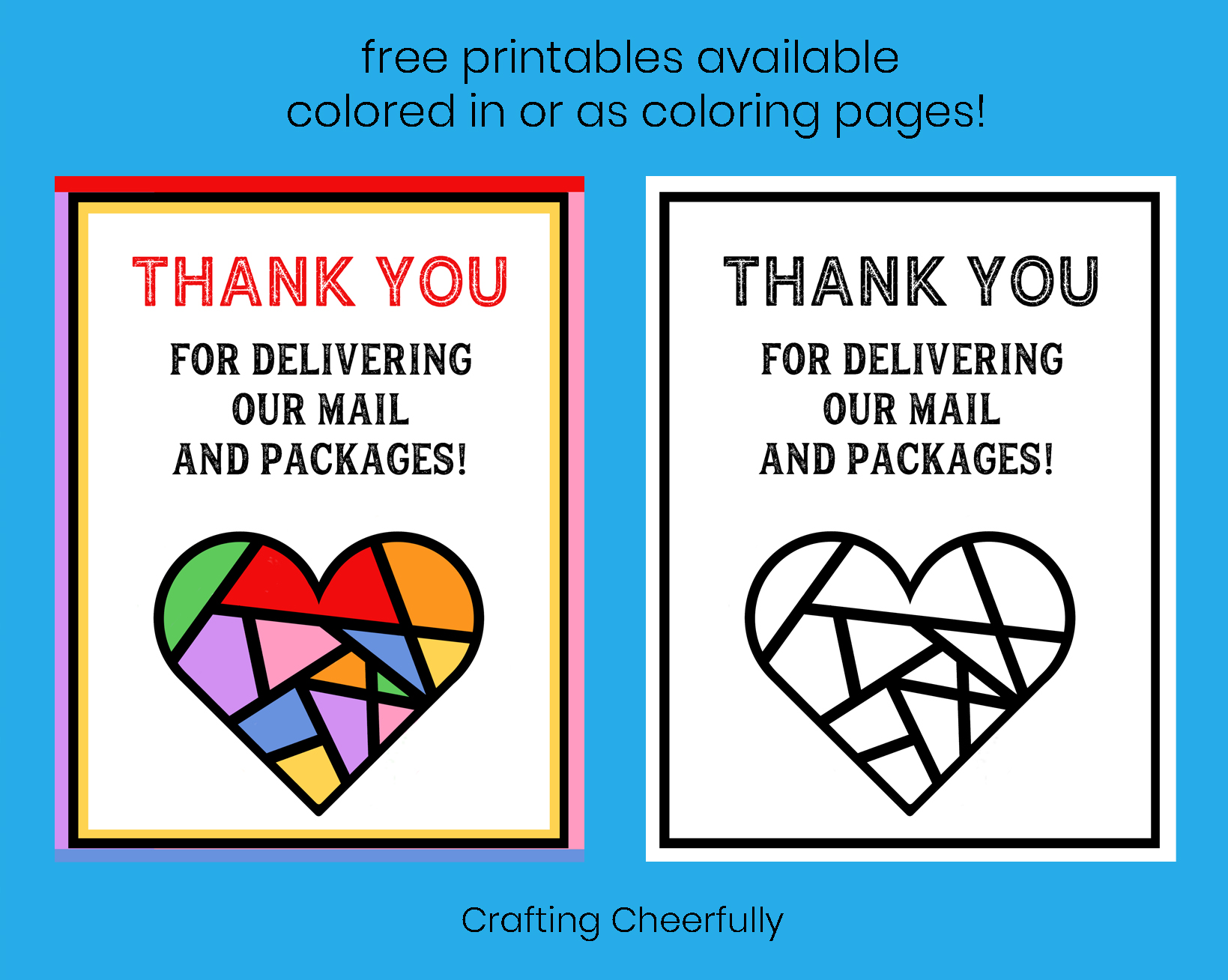 Thank You Coloring Pages for Helpers and Heroes! - Crafting Cheerfully