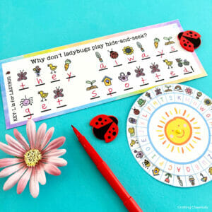 Spring and Easter Decoder Wheel Activity for Kids! - Crafting Cheerfully
