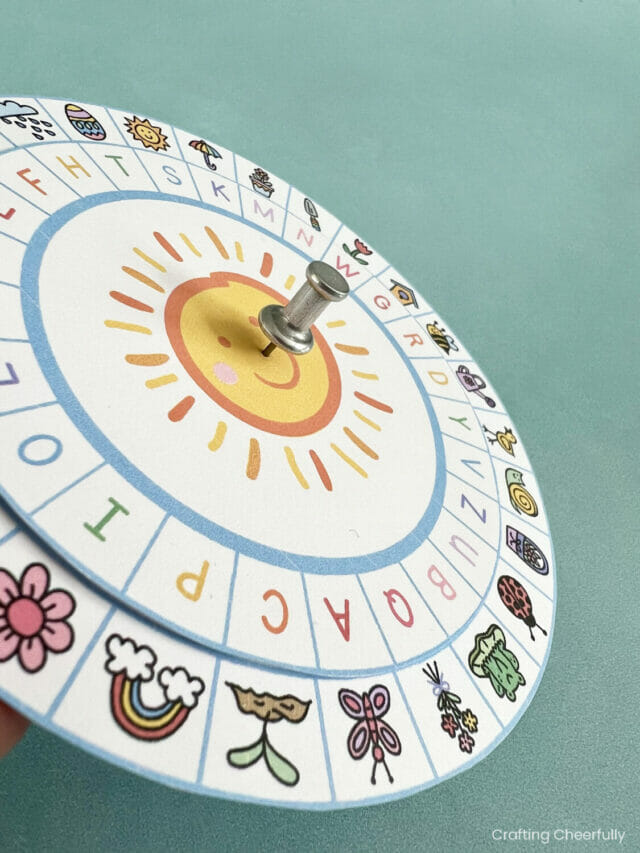 Spring and Easter Decoder Wheel Activity for Kids! - Crafting Cheerfully