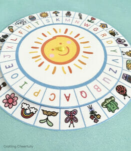 Spring and Easter Decoder Wheel Activity for Kids! - Crafting Cheerfully