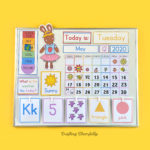 How to Make a Daily Calendar For Kids - Crafting Cheerfully