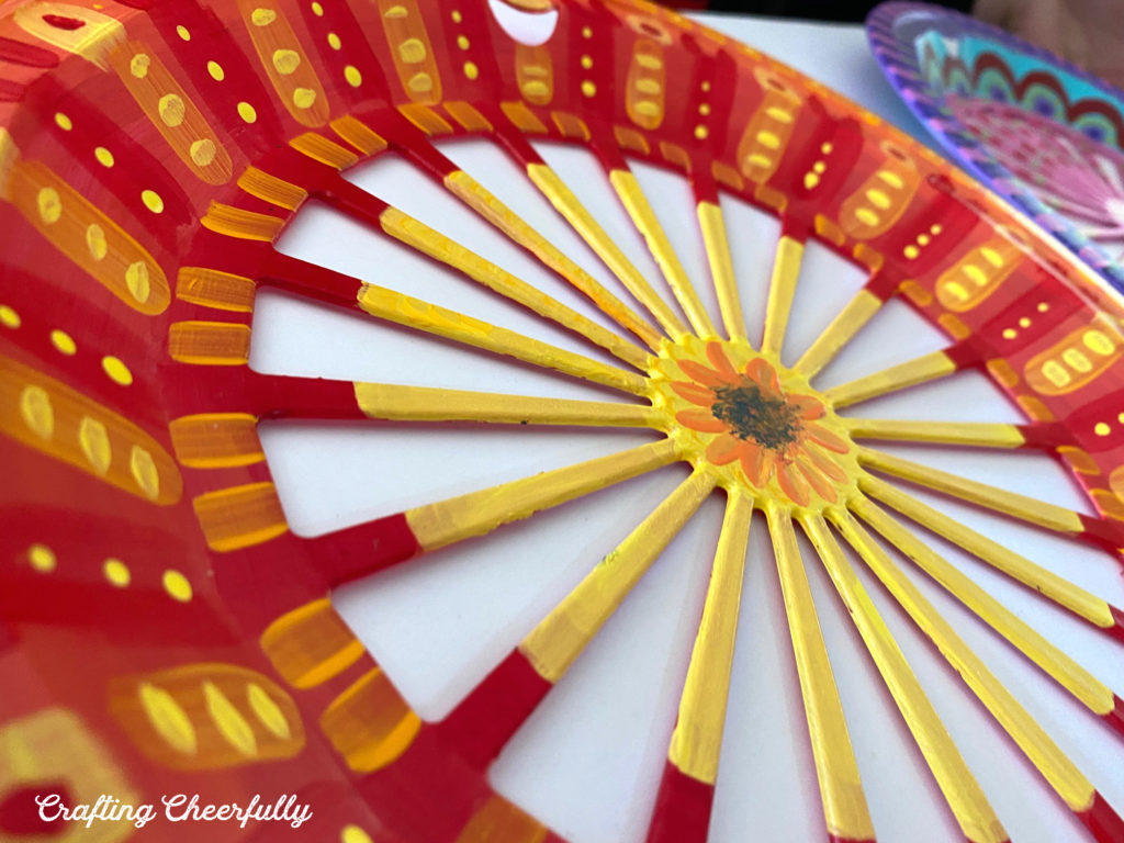 DIY Garden Mandala Art Made From Paper Plate Holders - Crafting Cheerfully