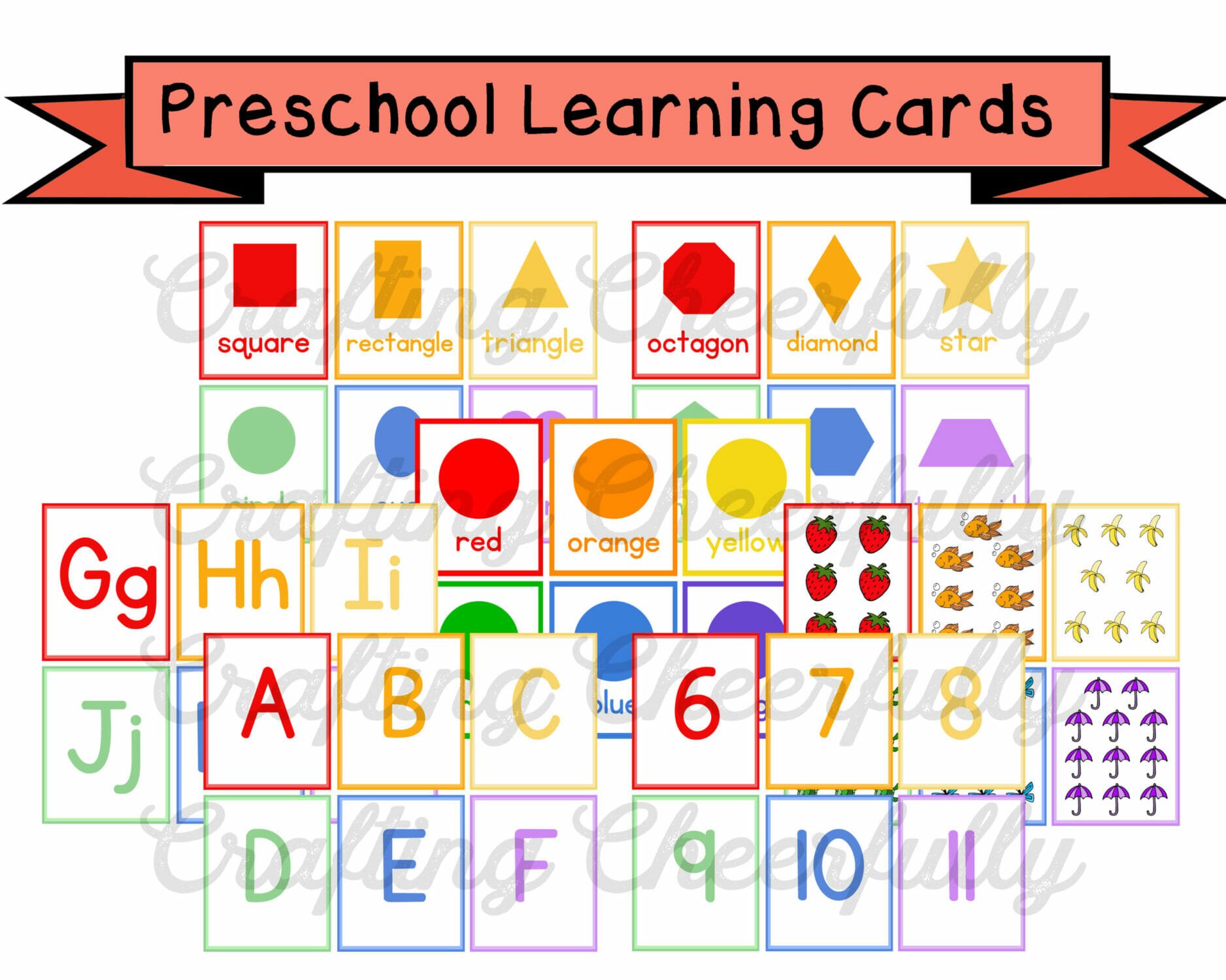 Preschool Learning Calendar Cards! - Crafting Cheerfully