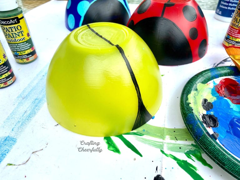 DIY Ladybug Garden Art Tutorial - Whimsical garden art for your yard!