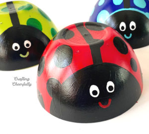 DIY Ladybug Garden Art Tutorial - Whimsical garden art for your yard!