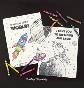 Free Printable Outer Space Coloring Pages - Crafting Cheerfully