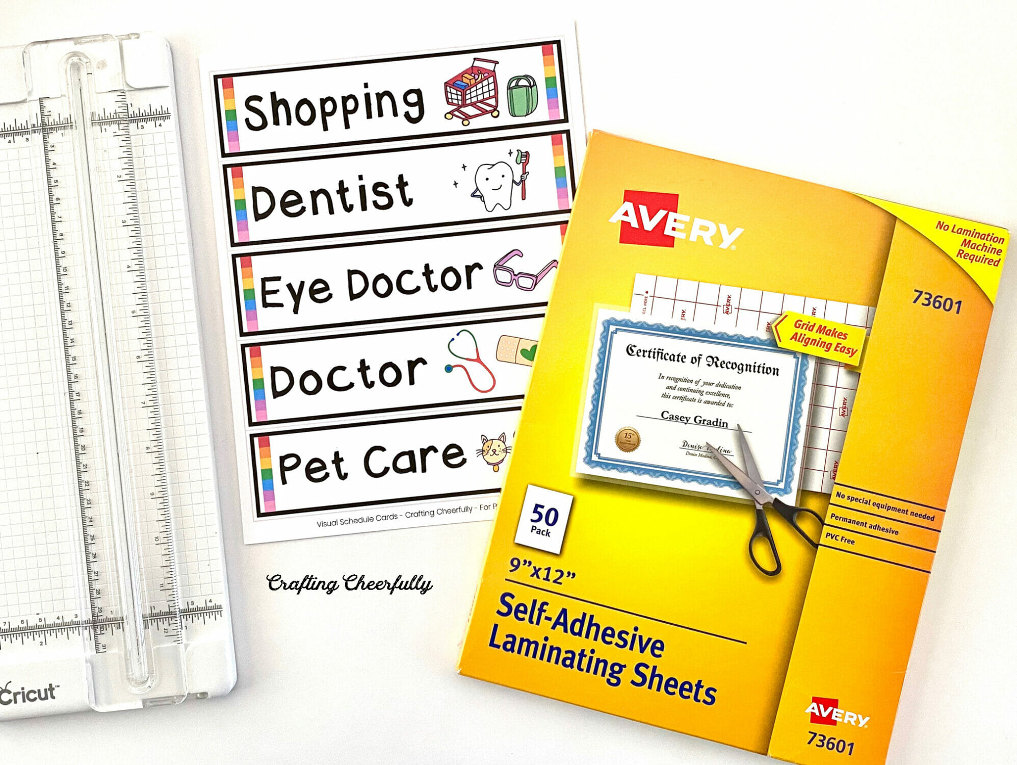 Visual Schedule Cards - Crafting Cheerfully