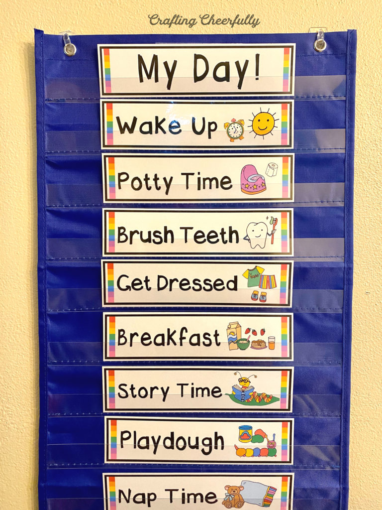 Visual Schedule Cards Crafting Cheerfully